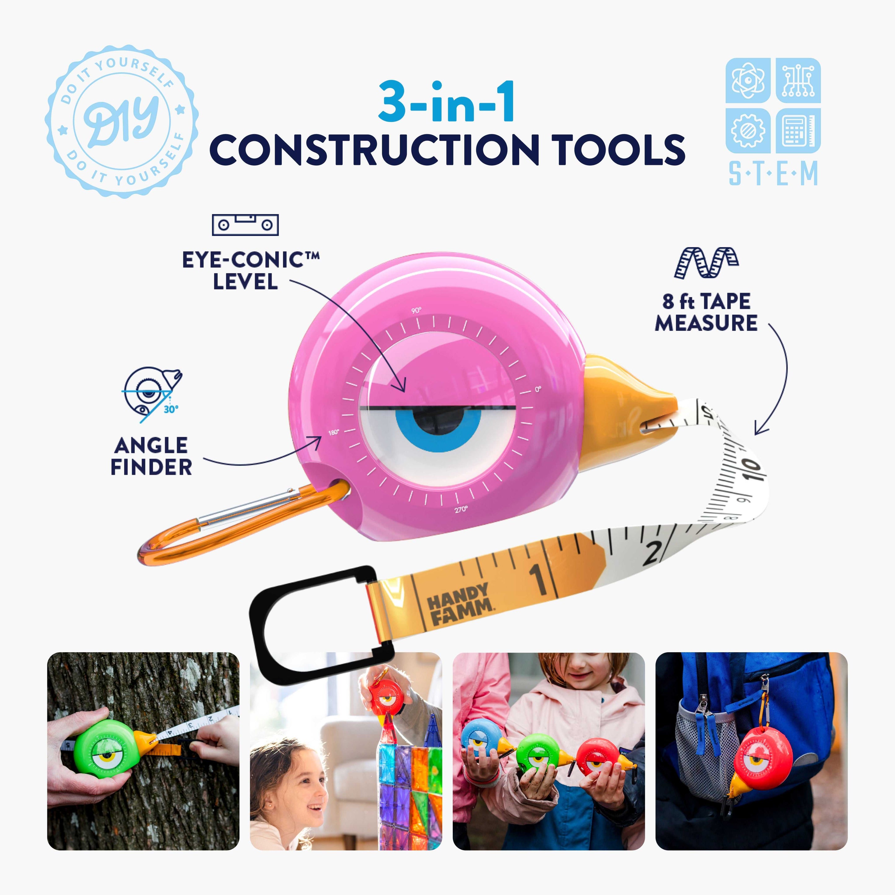 Handy Famm Fun Kids Pink Bird Tape Measure – HandyFamm