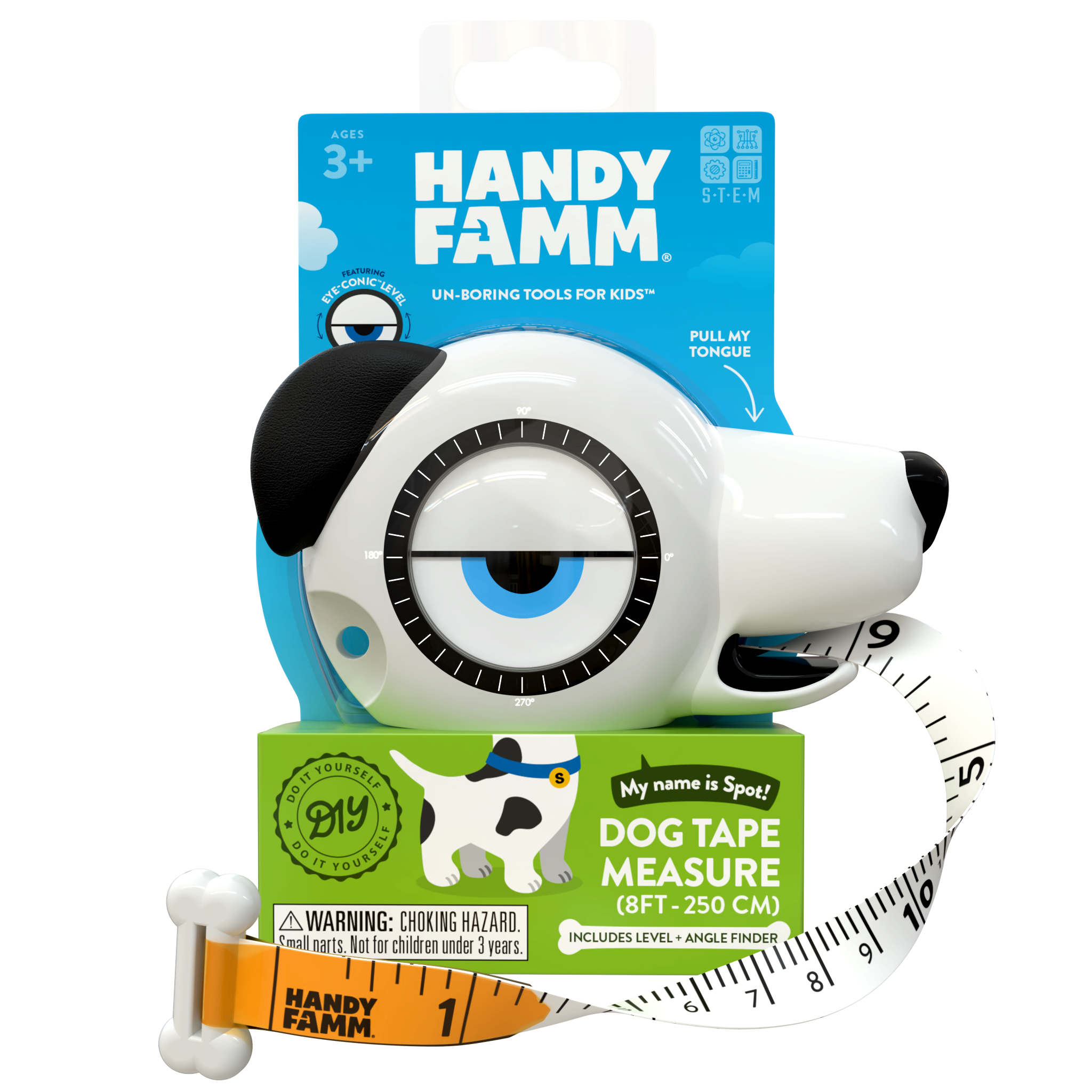 Handy Famm Fun Kids White Dog Tape Measure – HandyFamm