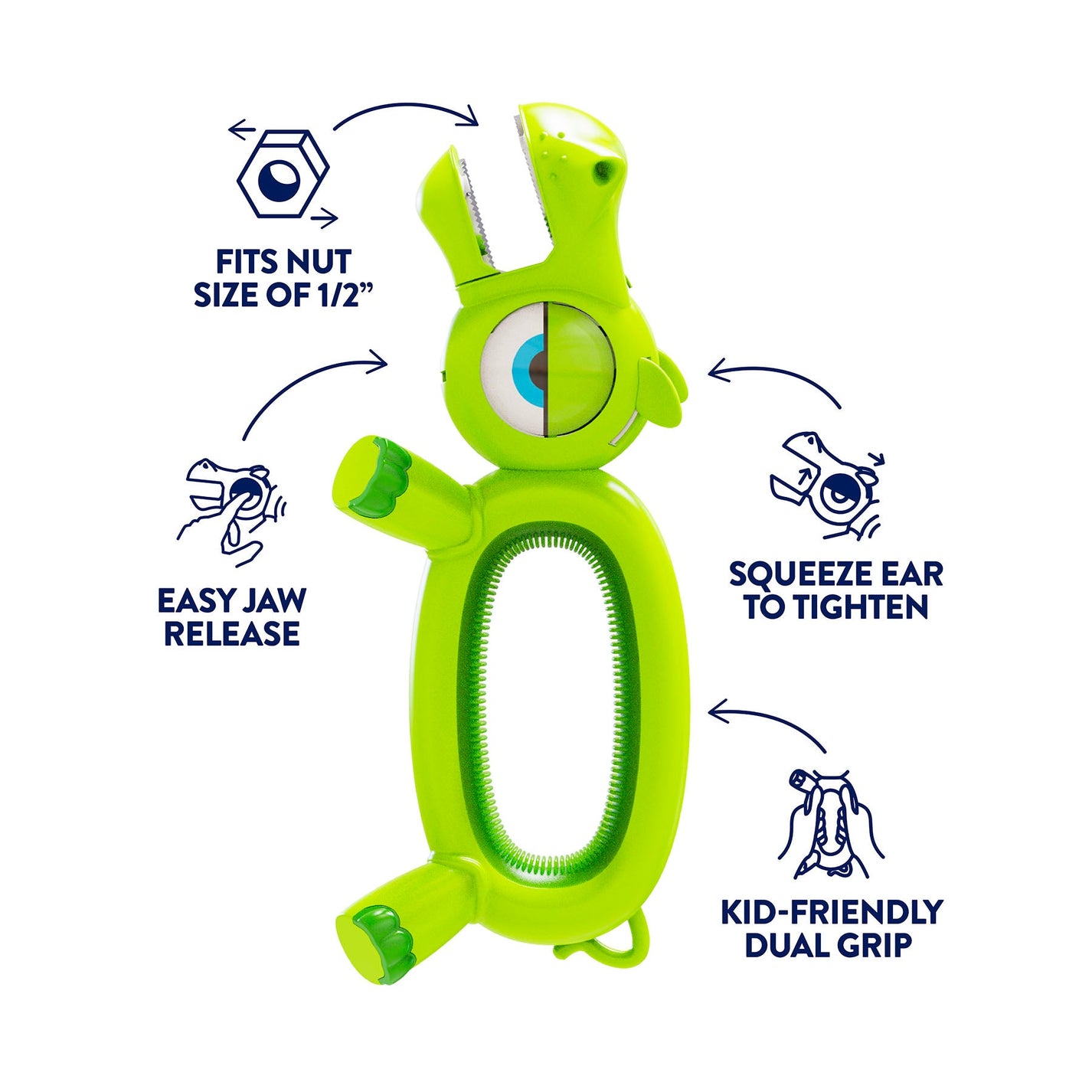 STEM Wrench Starter | Fun Kids Chomp Hippo Wrench – HandyFamm