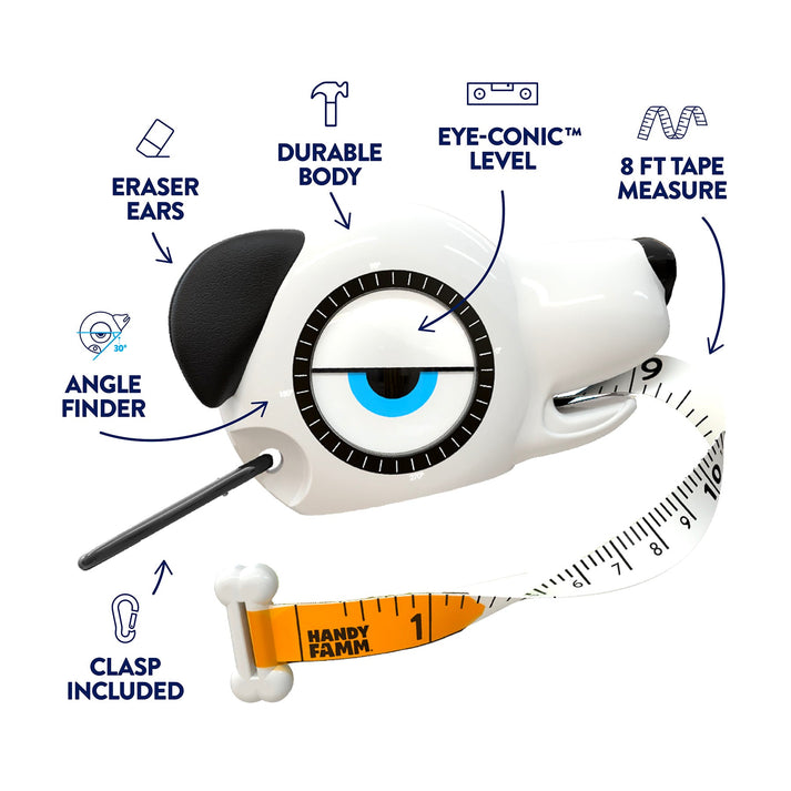 Kids Tape Measure | 4-in-1 Dog STEM Tool | Handy Famm – HandyFamm