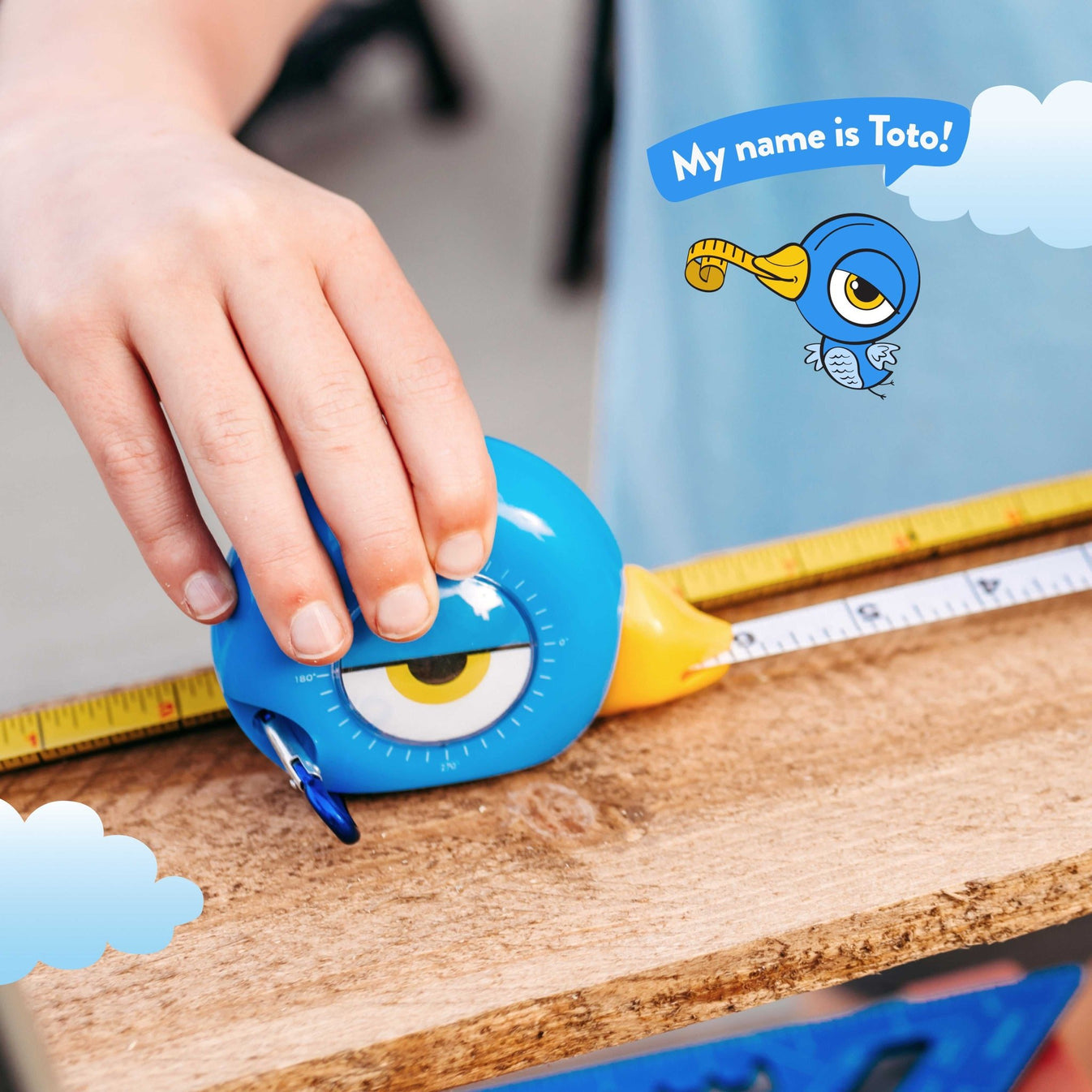 Toto Bird Kids Tape Measure — Real Tool for Young Builders, Ages 3 ...