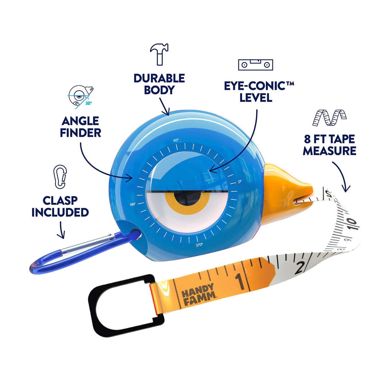 Toto Bird Kids Tape Measure — Real Tool for Young Builders, Ages 3 ...